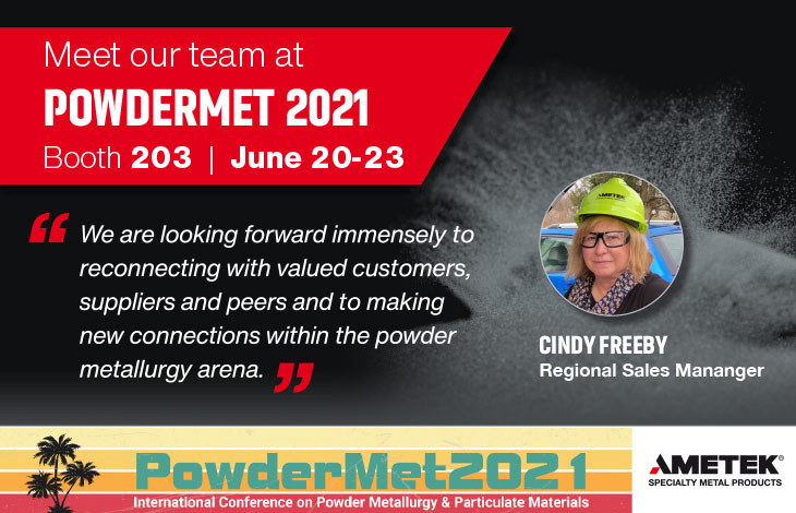 AMETEK SMP to Exhibit Specialty Metal Powders at PowderMet 2021 at ...
